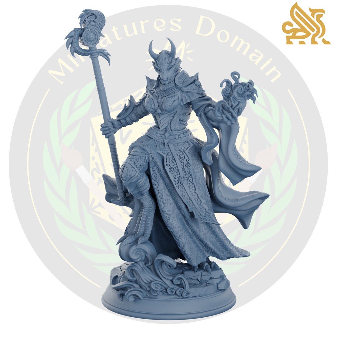 Tharvaya Revisit Dragonborn Warlock Sorcerer DMS | Miniature Dungeons ...