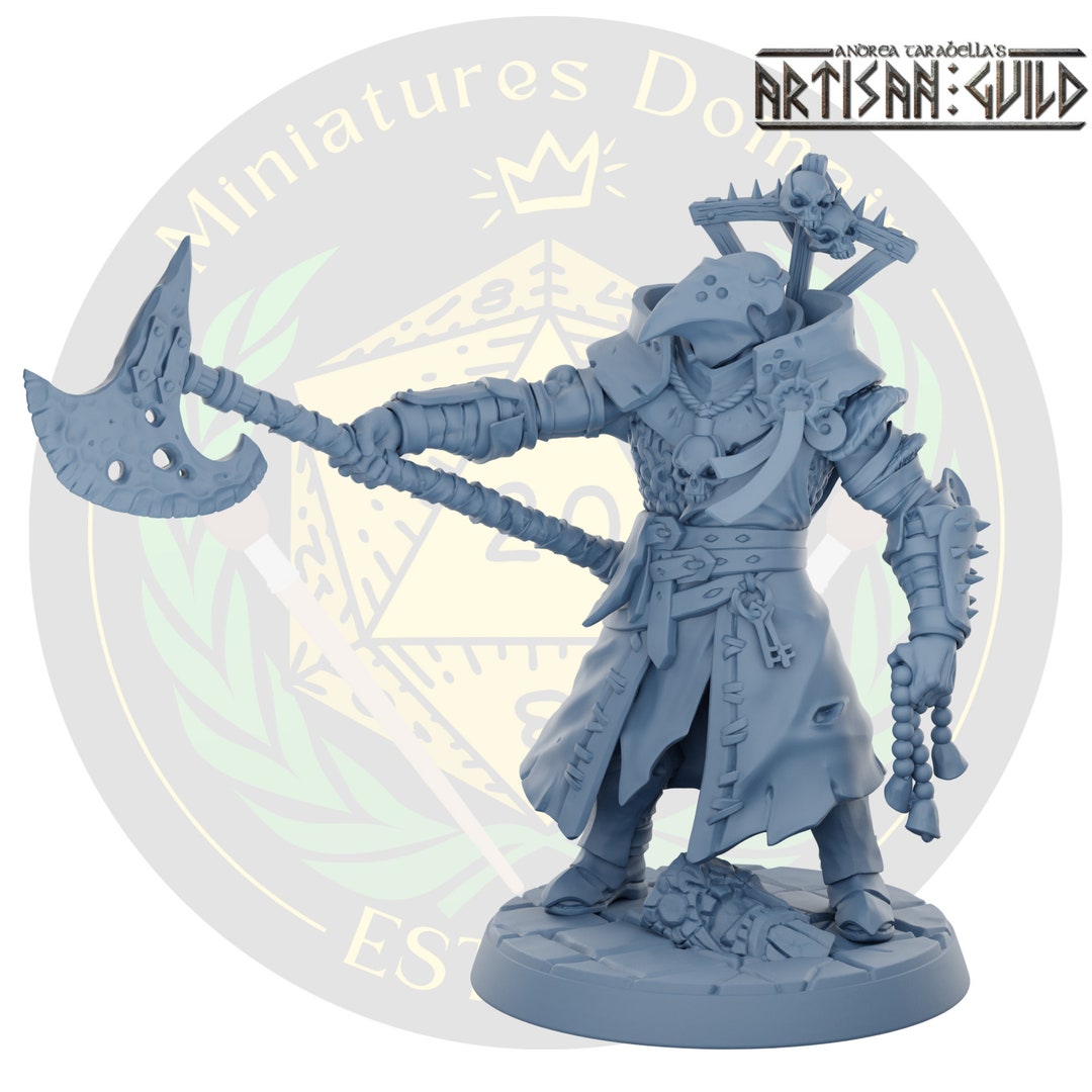 Plague Knight With a Two-handed Axe Point Fighter Human AG | Miniature ...