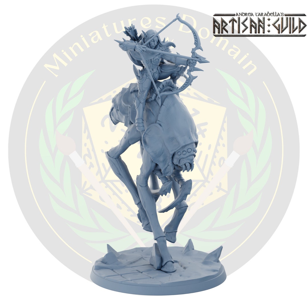 Zeek Female Rider Equipped With a Bow Ranger Elf AG | Miniature Dungeons and Dragons Dnd ...