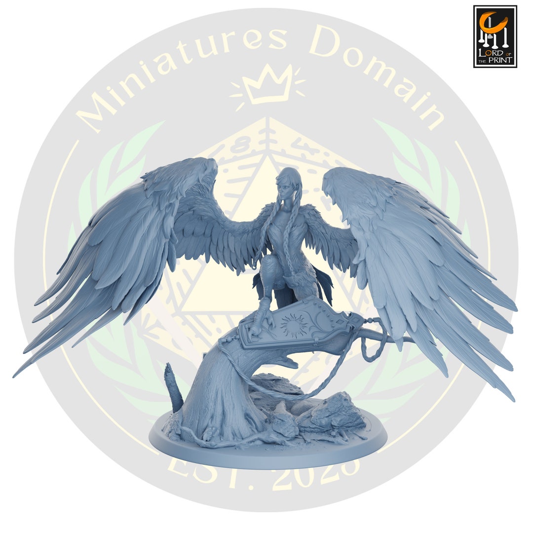 Bayun Harpie Pose Lotp Miniature Dungeons and Dragons Dnd Tabletop ...