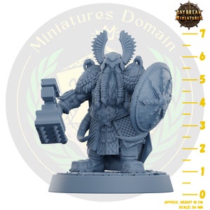 Thourung the Brazen Baron Dwarf Fighter Paladin Cleric DBM | Miniature ...