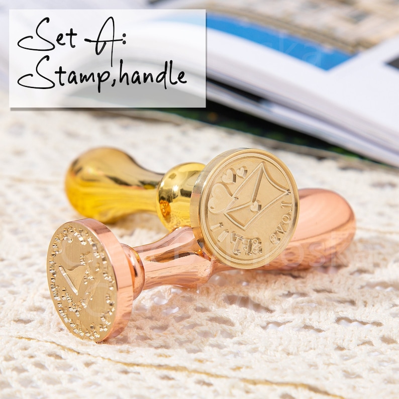 Custom Wax Seal Stamp Kit,custom Wax Stamps,any Logo Can Be Engraved ...