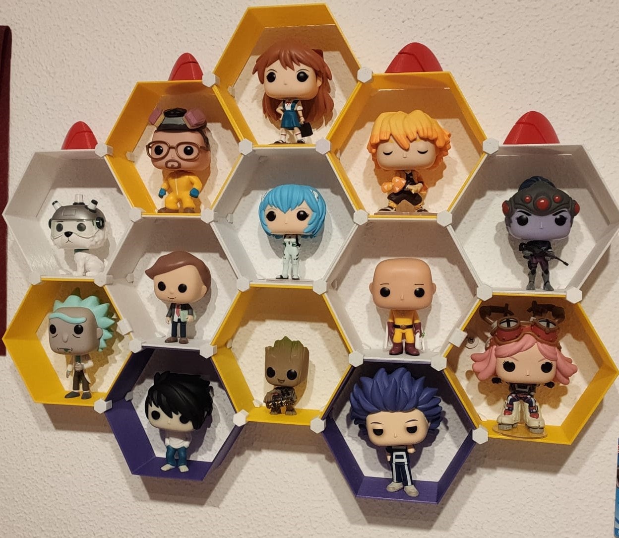 Hexagon Figure Display Shelves - Etsy