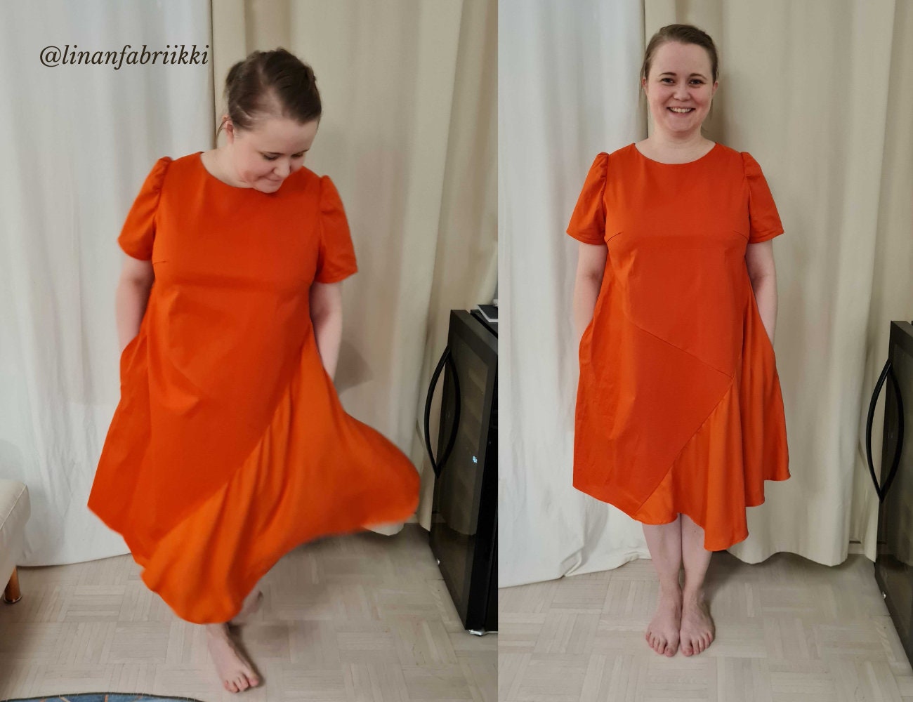 INGA DRESS - Digital Sewing Pattern - PDF Files With Illustrated ...