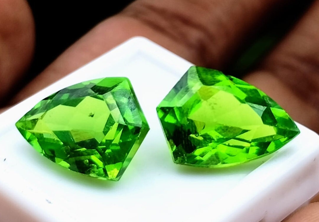 14 Ct Extremely Rare CERTIFIED Natural Peridot Stone Excellent Precious ...