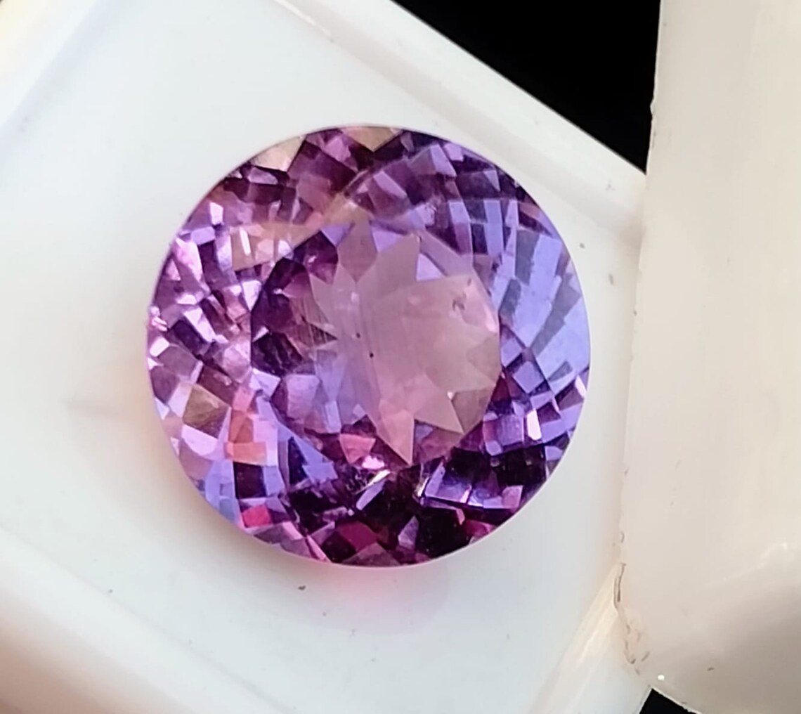7 Ct CERTIFIED Natural Alexandrite Round Shape Facet Color Changing ...