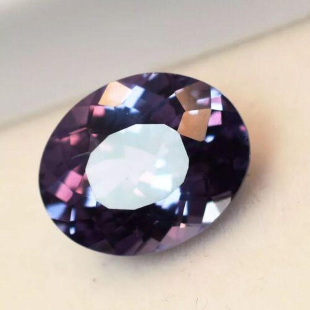 7 Ct Certified Natural Alexandrite Oval Shape Facet Color Changing ...