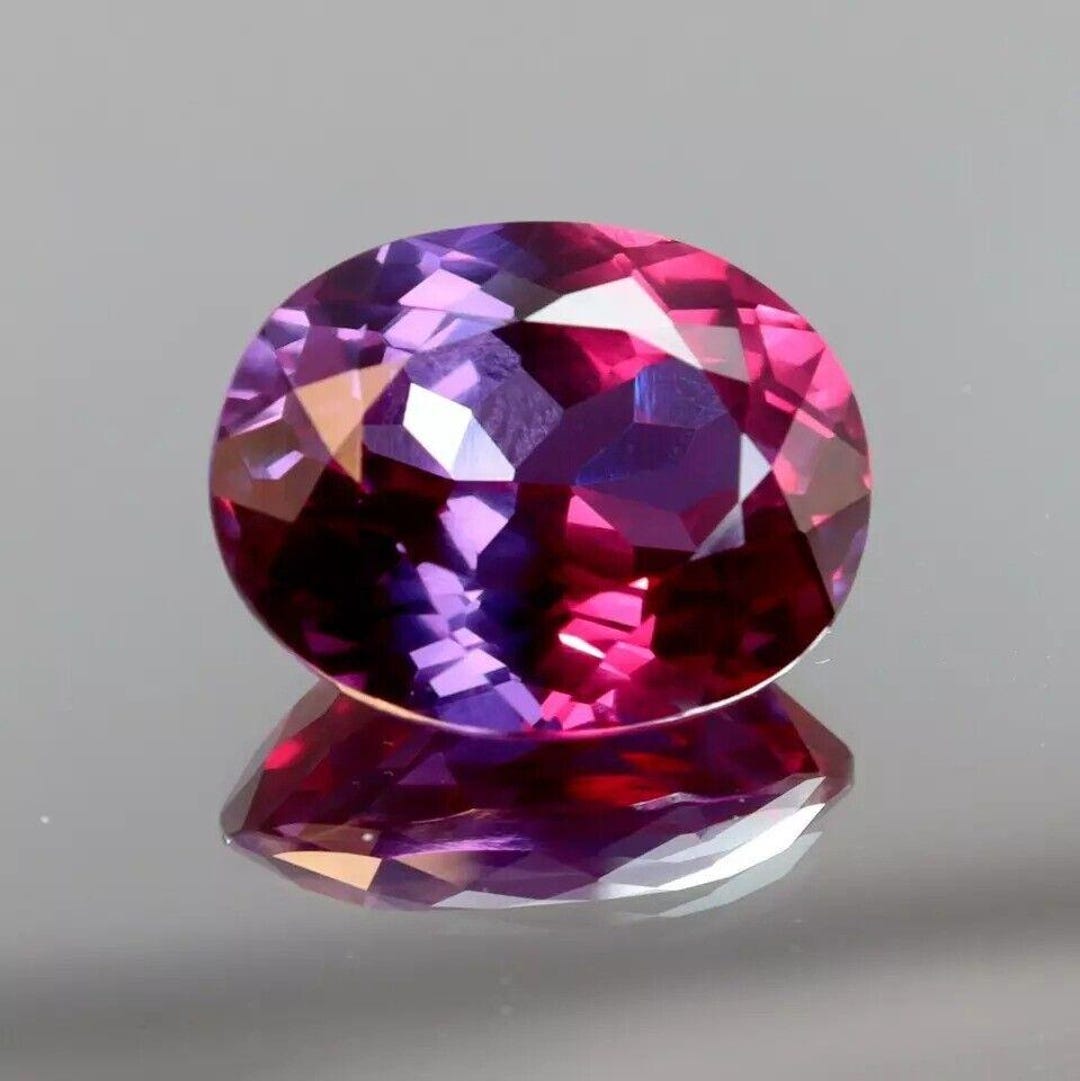 7 Ct Certified Natural Alexandrite Oval Shape Facet Color Changing ...