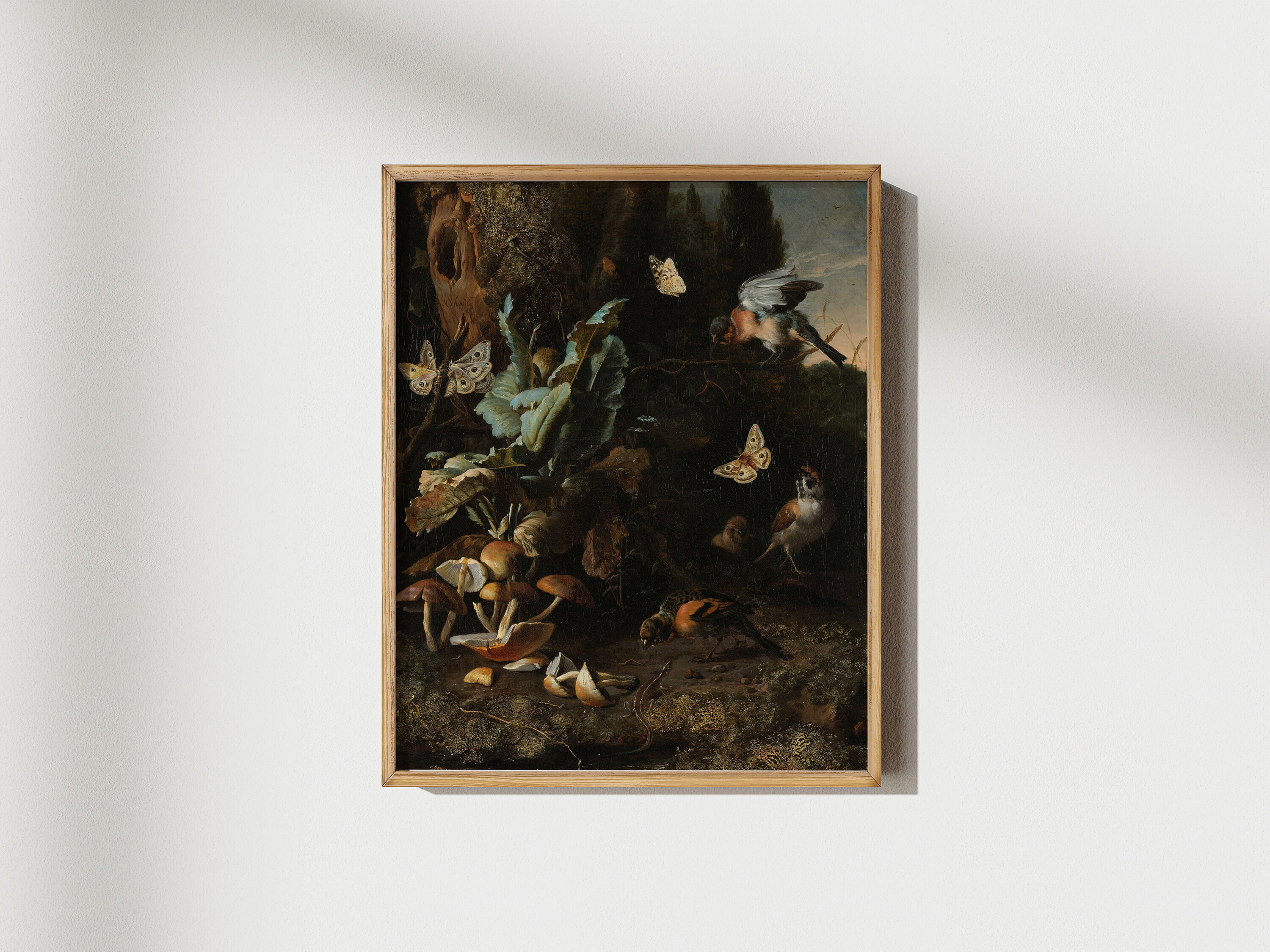 Moody Forest Scene Wall Art, Dark Cottagecore Decor, Dark Academia ...