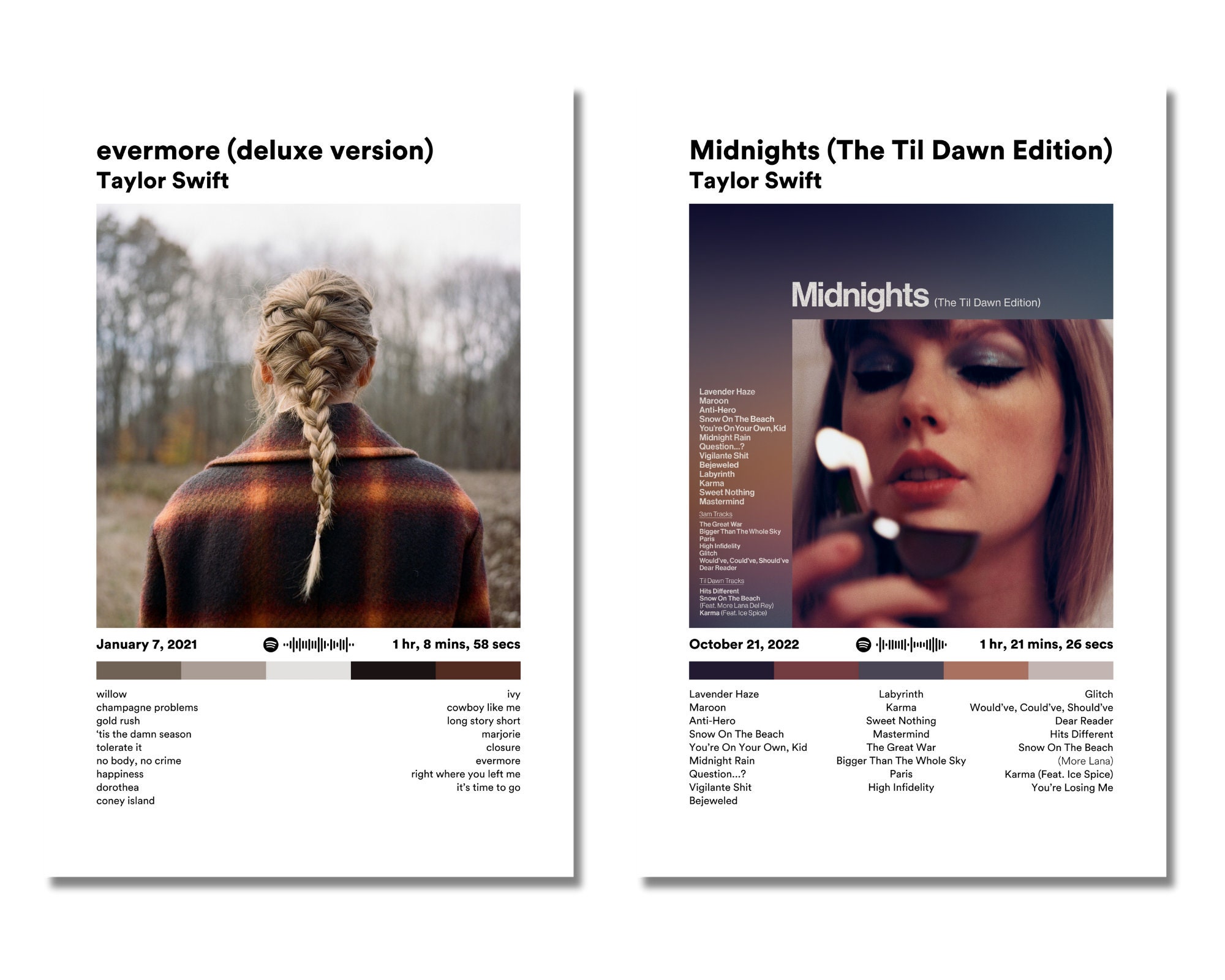 Tay Eras Simple Posters Tay Album Posters Printable Posters 5 Different ...