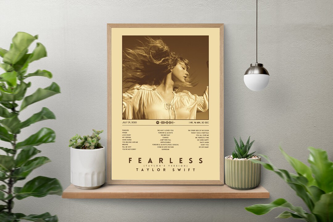 Fearless Tay's Version Farbalbum Poster Druckbares Digitales Poster 5 ...