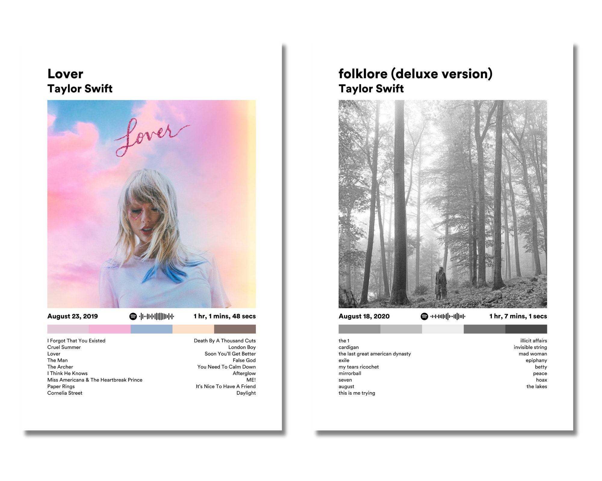 Tay Eras Simple Posters Tay Album Posters Printable Posters 5 Different ...