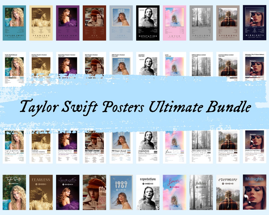Tay Eras Posters Ultimate Bundle Tay Album Posters Printable Posters 5 ...