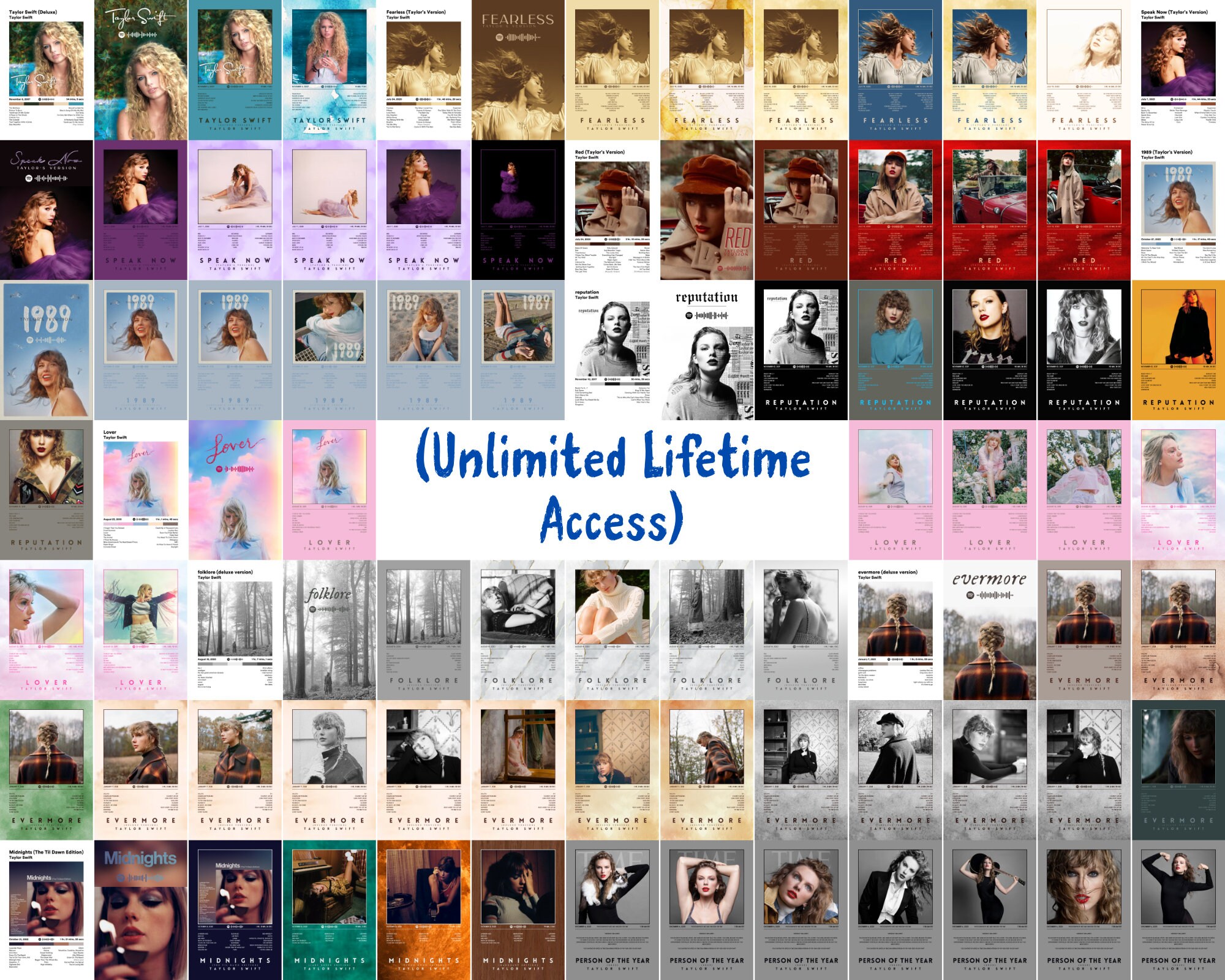 Whole Shop of Taylor Swift Album Posters Taylor Swift Album Posters ...