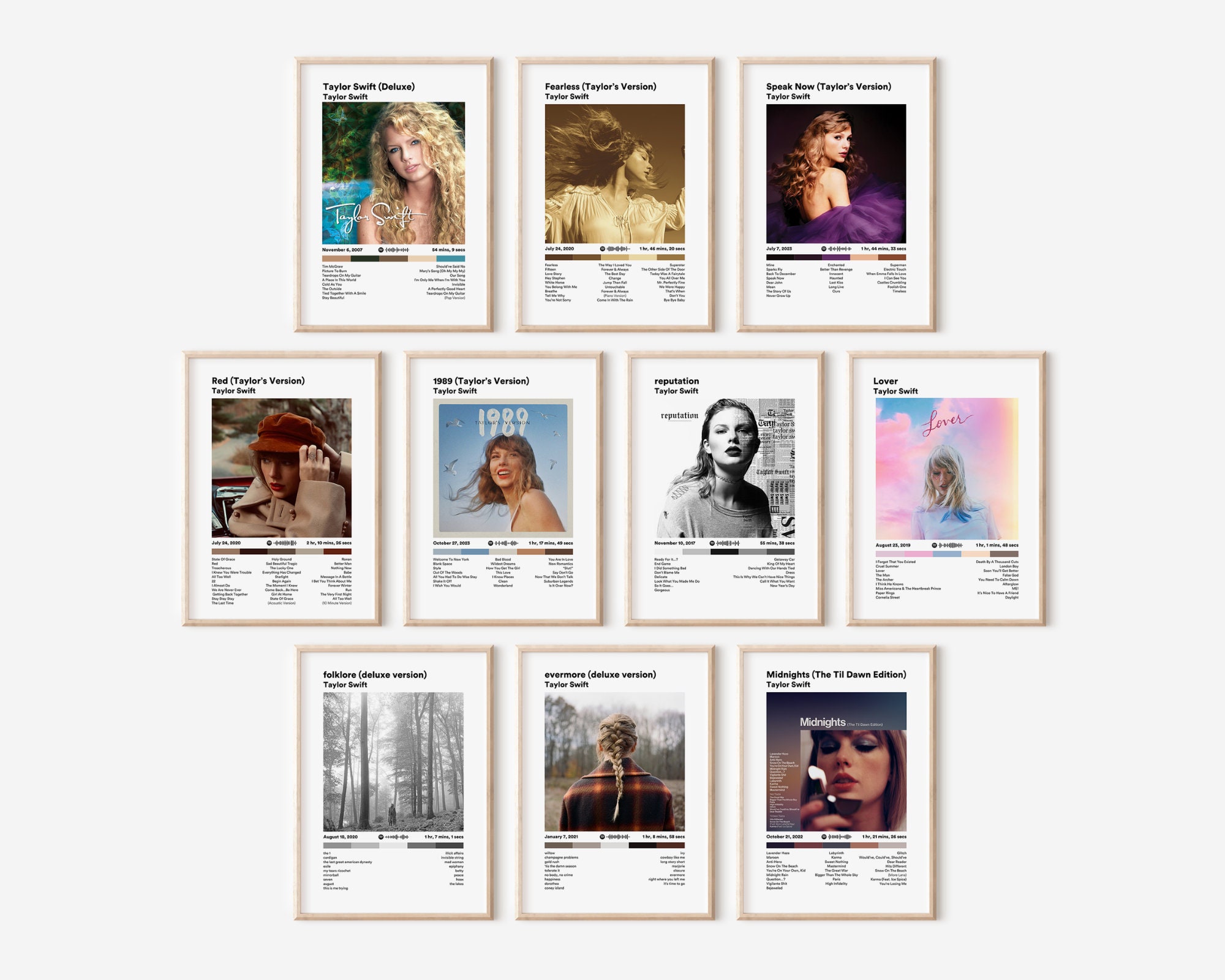 Tay Eras Simple Posters Tay Album Posters Printable Posters 5 Different ...