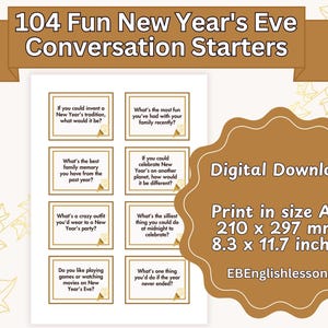 104 New Year's Eve Conversation Starters Fun New Year Ice Breaker ...