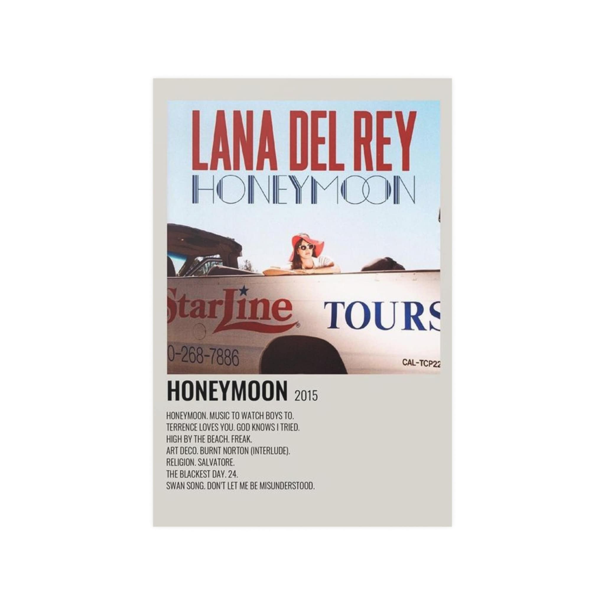 Honeymoon by Lana Del Rey - Premium Satin Poster sold by Sundra Art ...