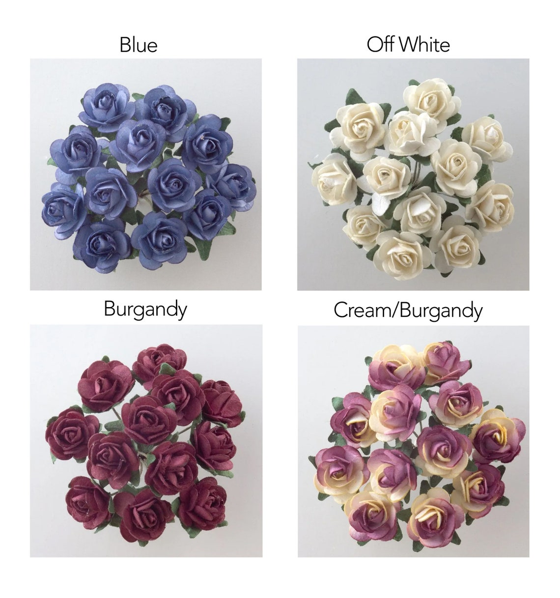 Mulberry Paper Tea Roses - Etsy