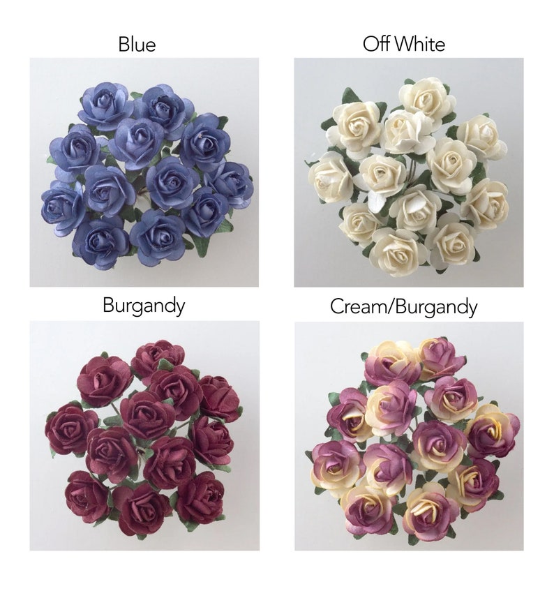 Mulberry Paper Tea Roses - Etsy