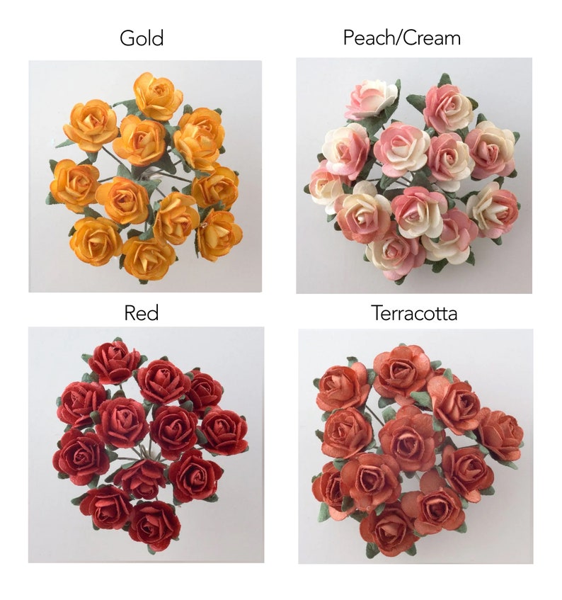 Mulberry Paper Tea Roses - Etsy
