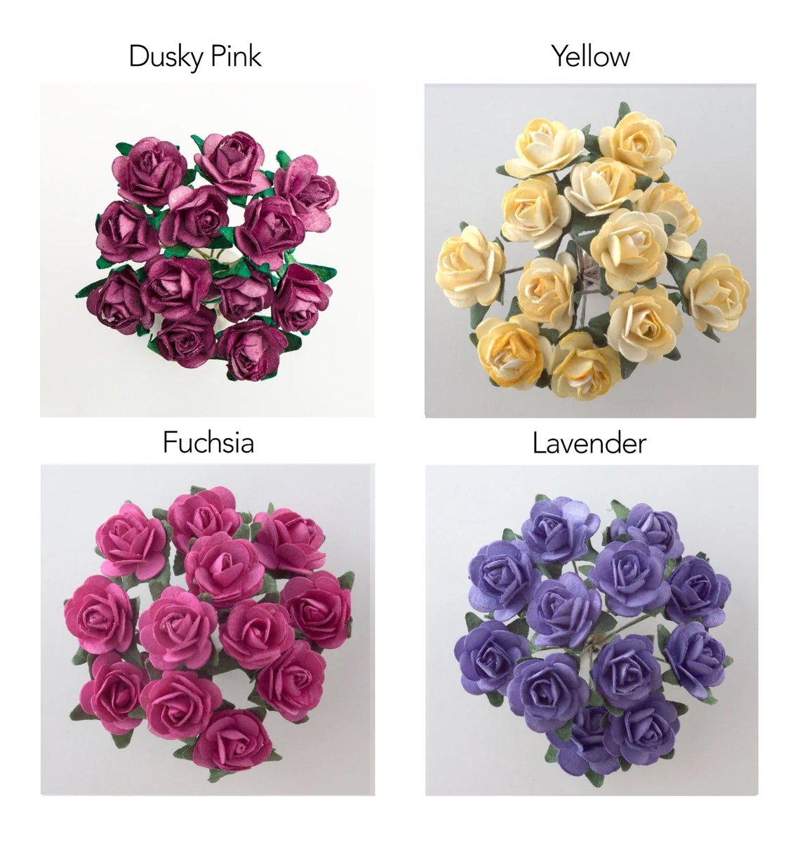 Mulberry Paper Tea Roses - Etsy