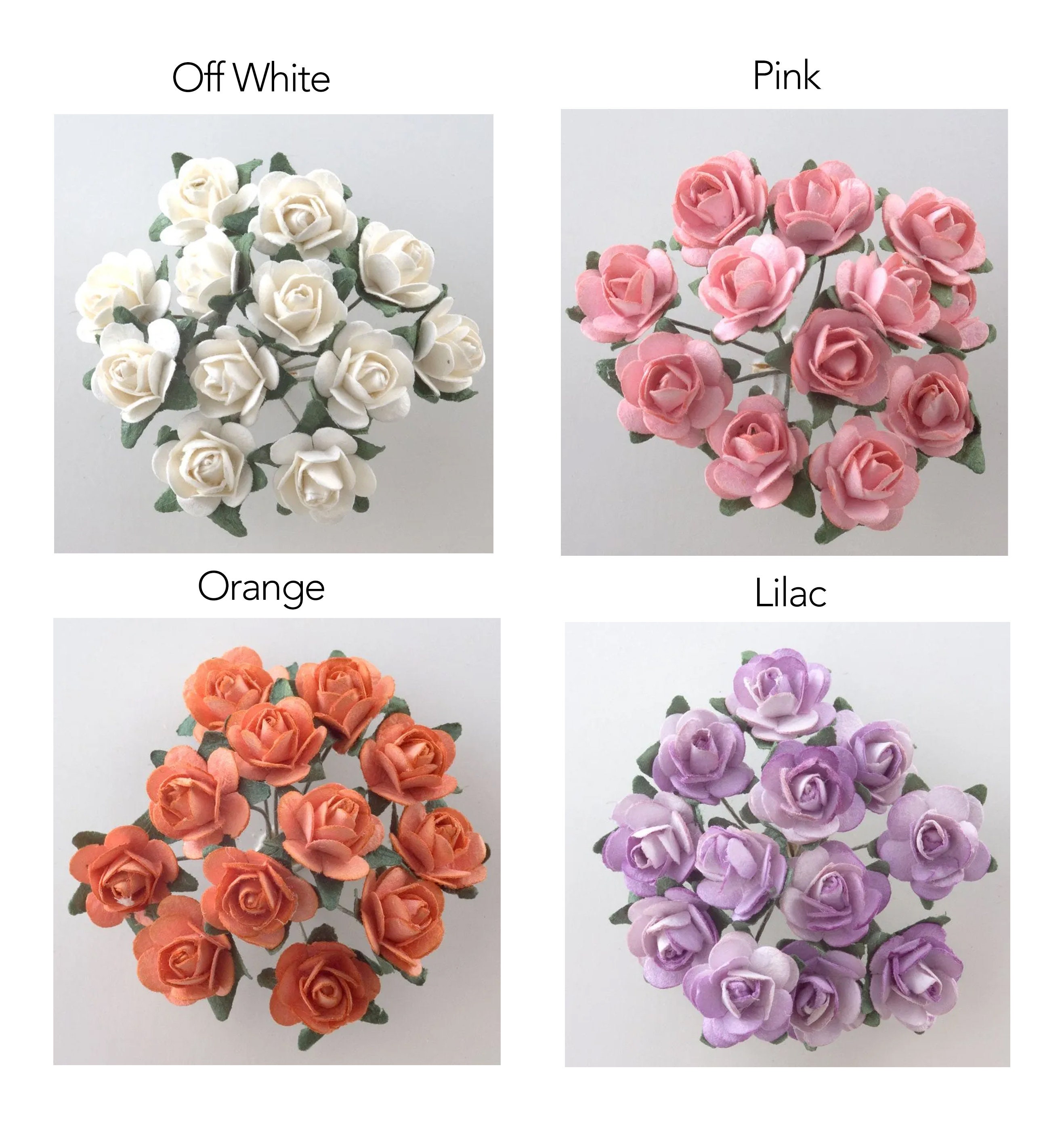 Mulberry Paper Tea Roses - Etsy