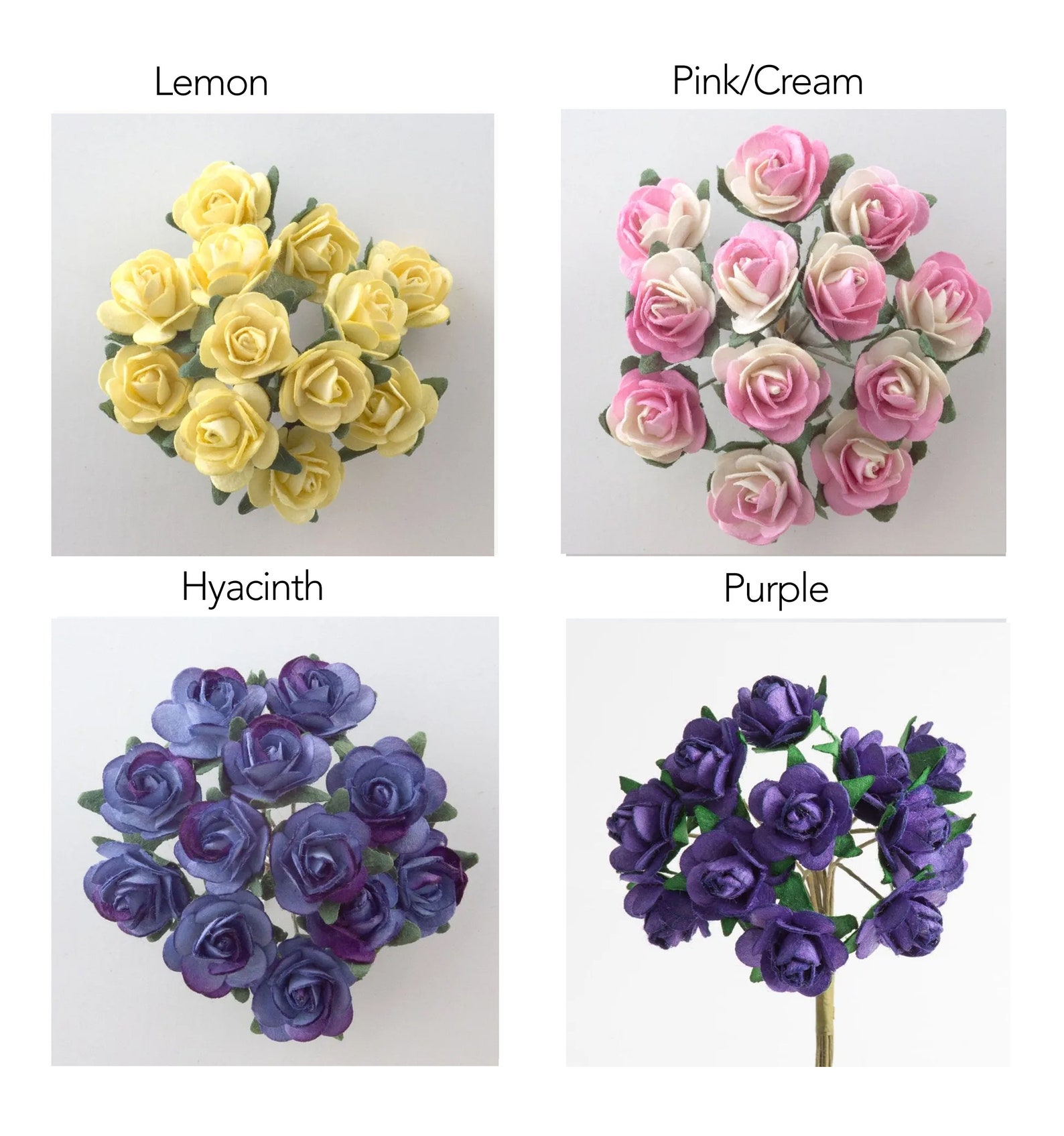 Mulberry Paper Tea Roses - Etsy