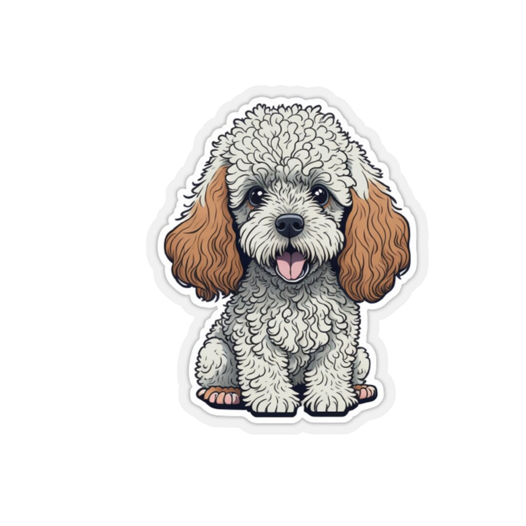 Cute Dog Stickers | Cute Poodle Stickers | Cute Animal Stickers | Vinyl ...