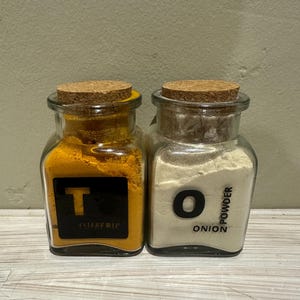 Square Spice Labels Design - Etsy