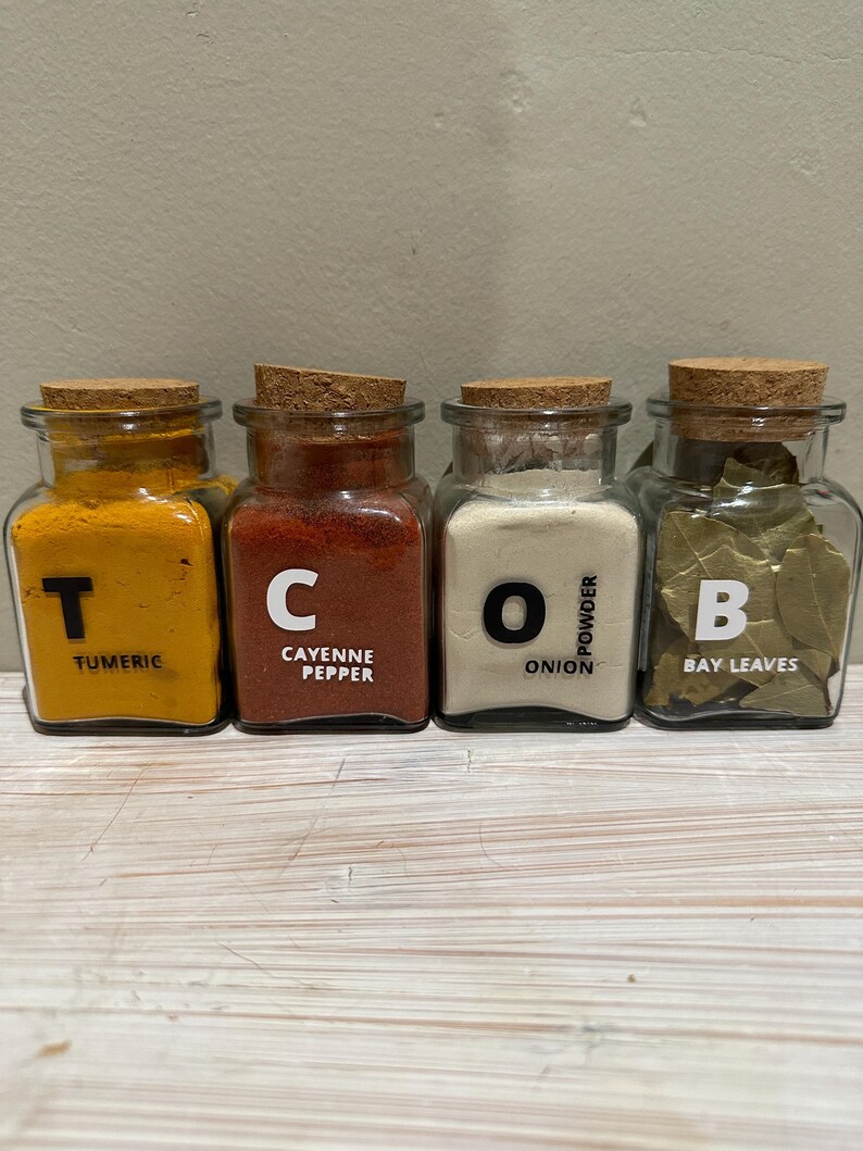 Square Spice Labels Design - Etsy