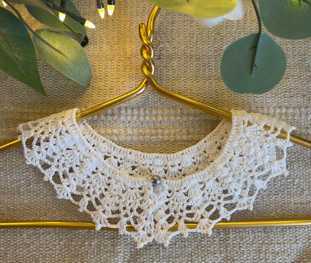Crochet Lace Collar,peter Pan Handmade Collar, Detachable Collar for ...