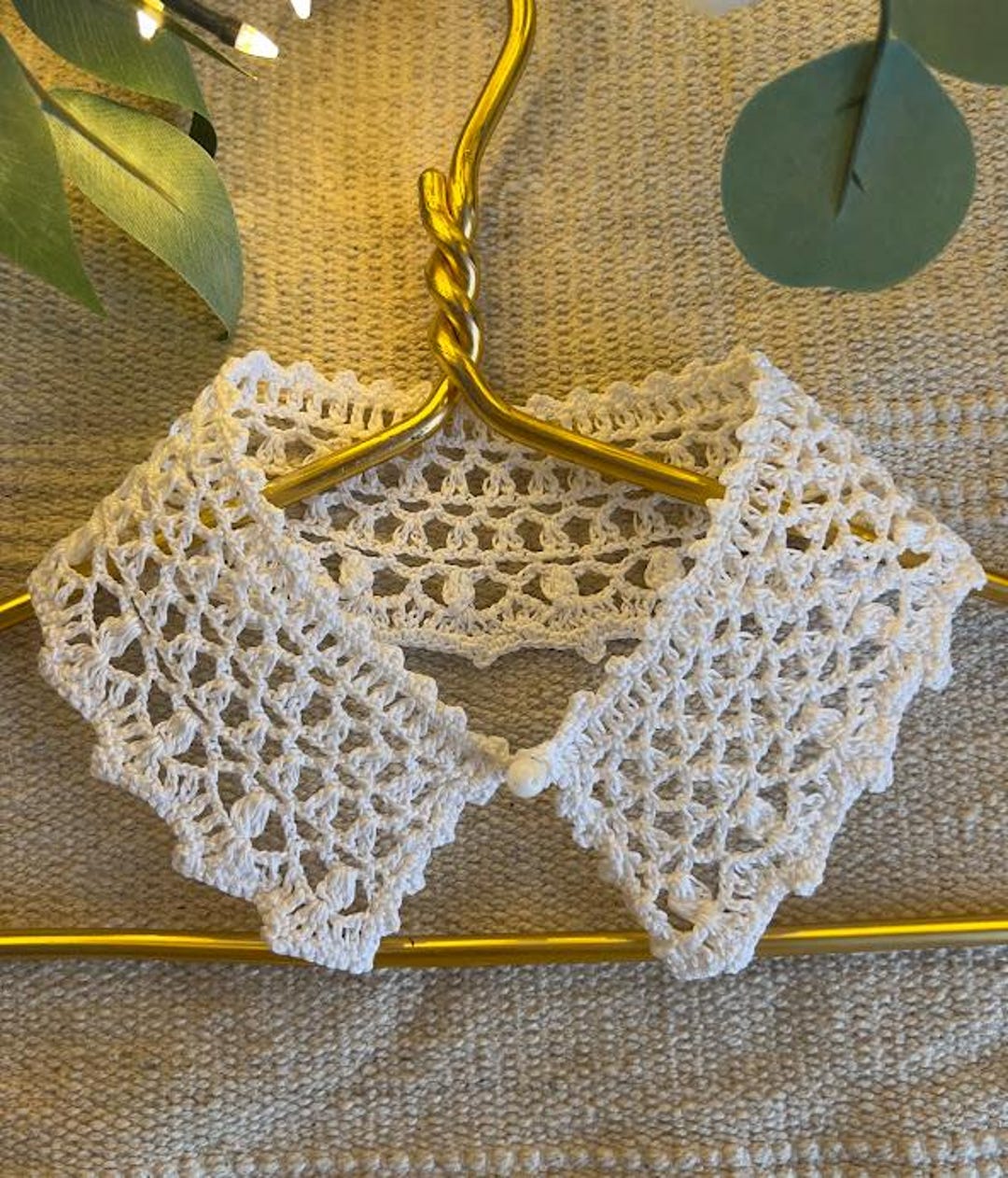 Crochet Lace Collar,peter Pan Handmade Collar, Detachable Collar for ...