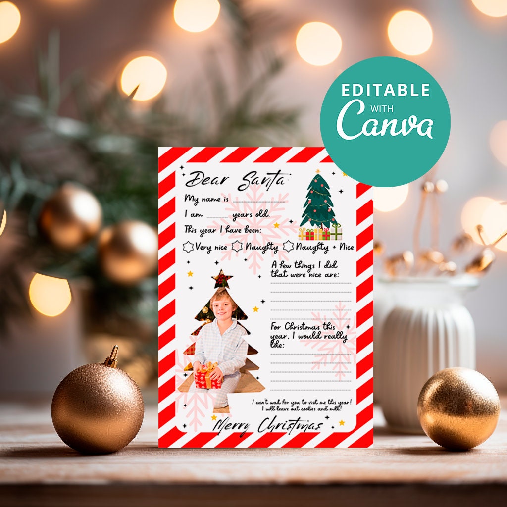 Santa Letter, Official Santa Letter, Editable Santa Letter, North Pole ...