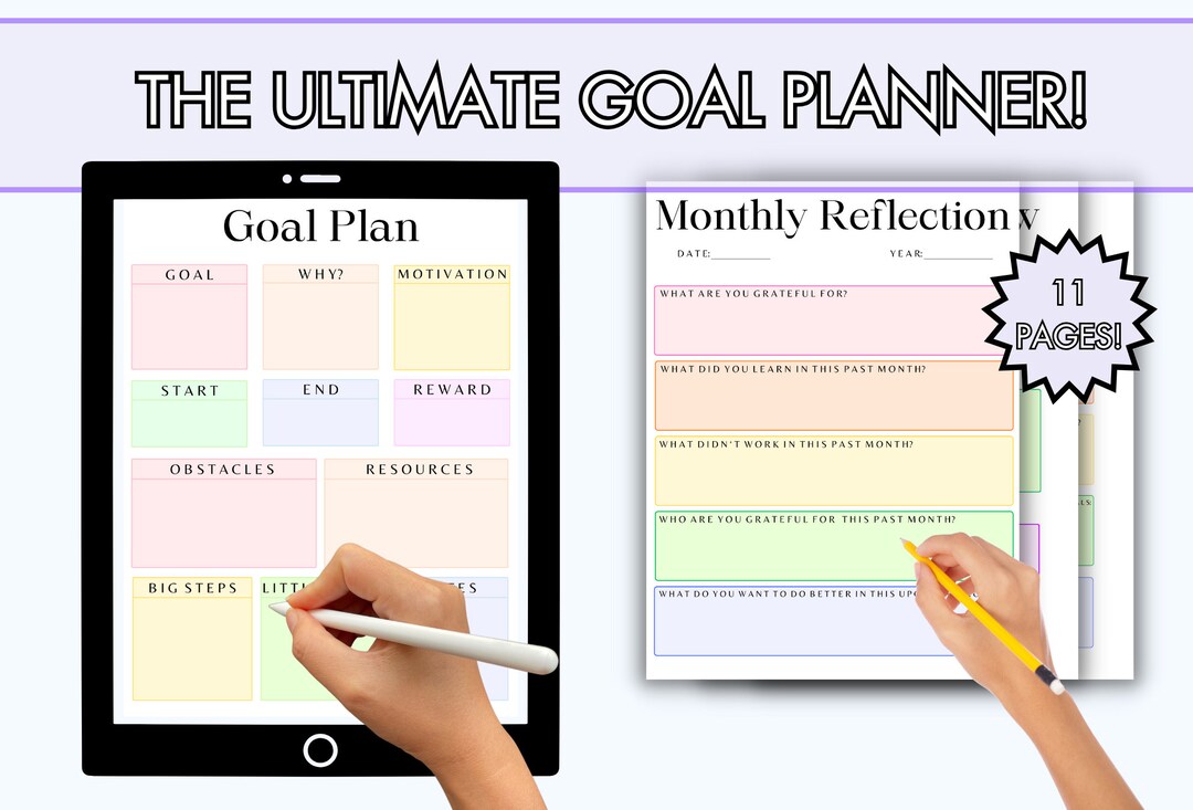 The Ultimate Goal Planner Printable Goal Planner Template - Etsy
