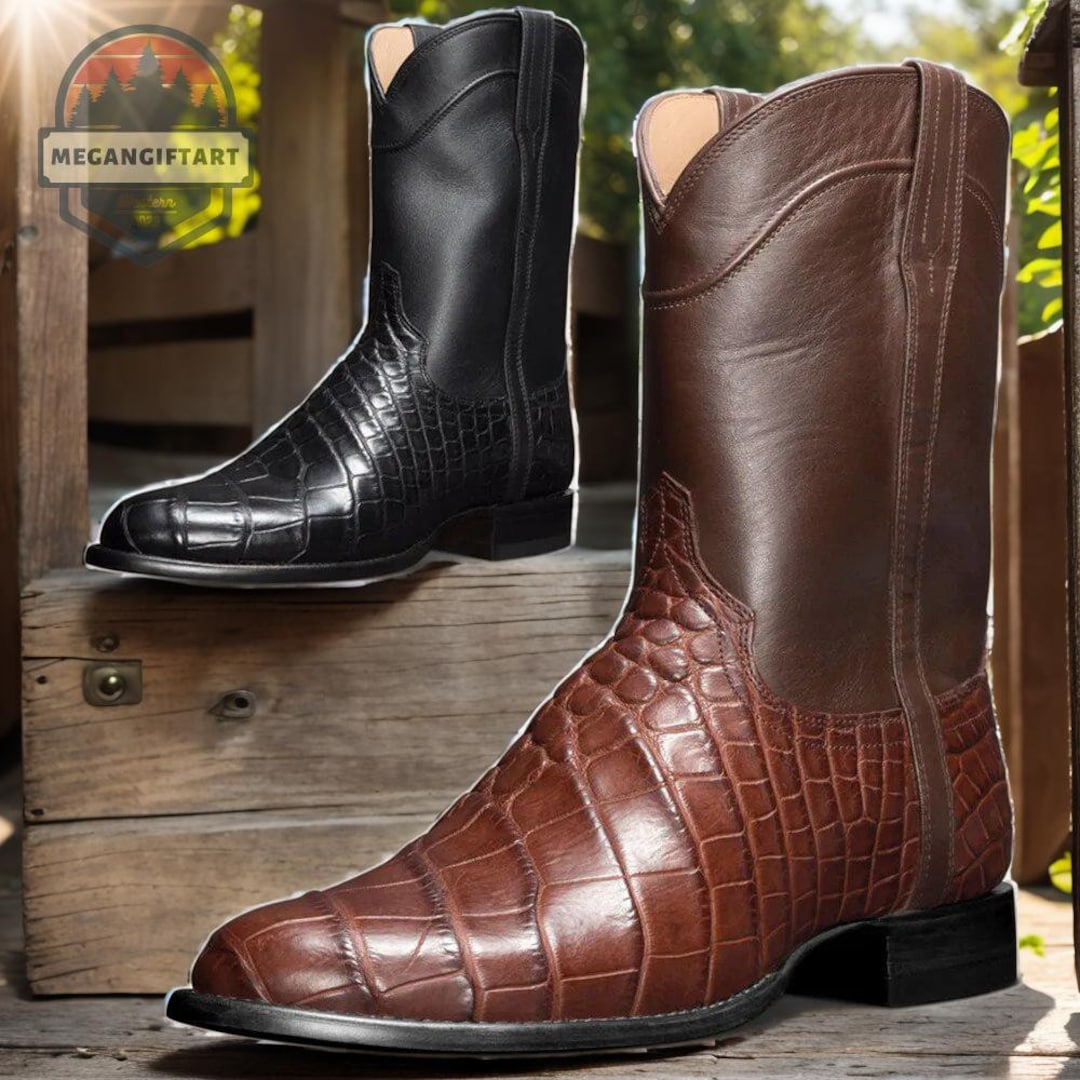 Retro Cowboy Boots: Men's Western Style Shoes, Lightweight Comfort for ...