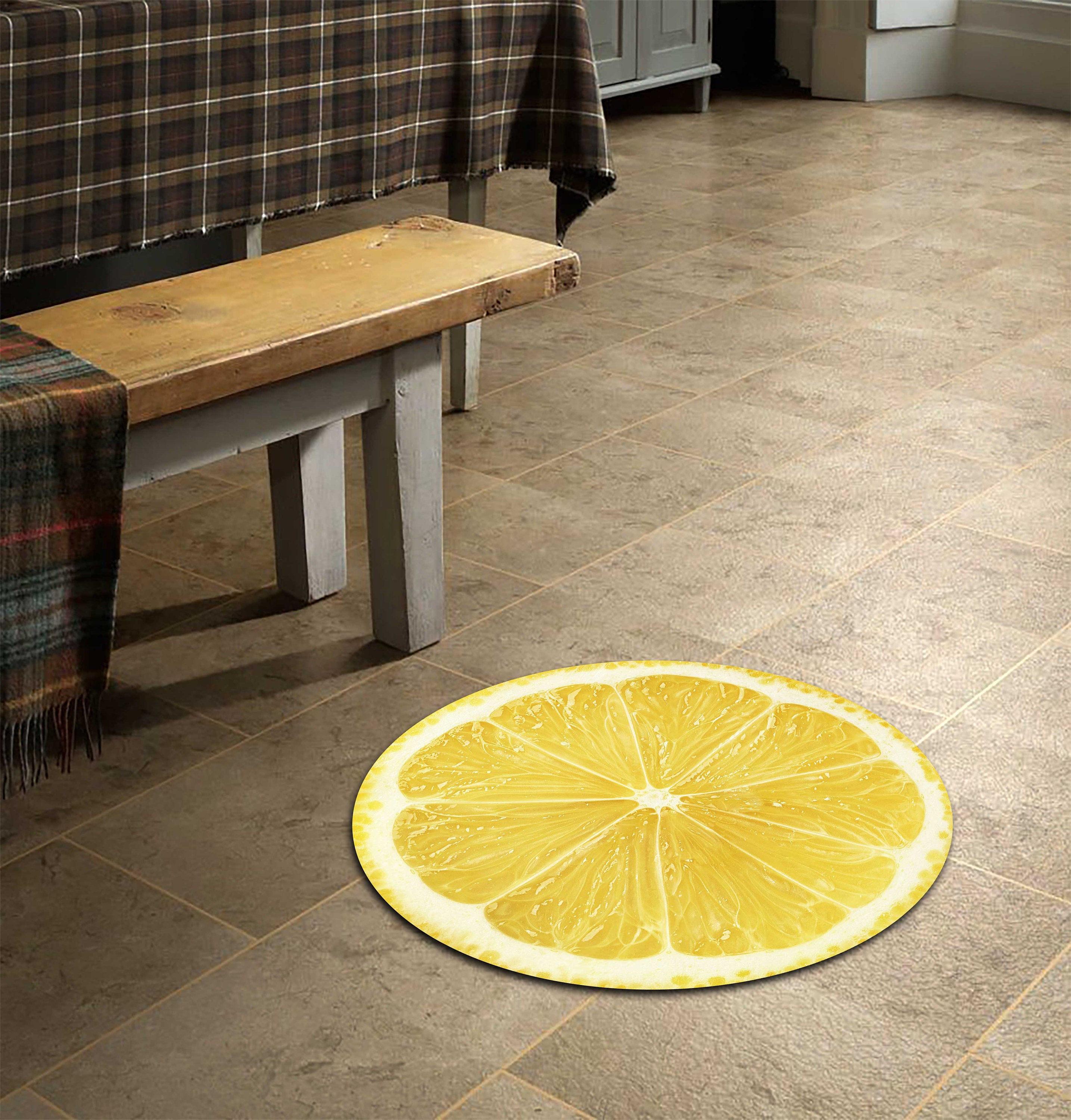 Lemon Kitchen Rug,lemon Rug, Lemon Pattern Rug,fruit Rug for Kitchen ...