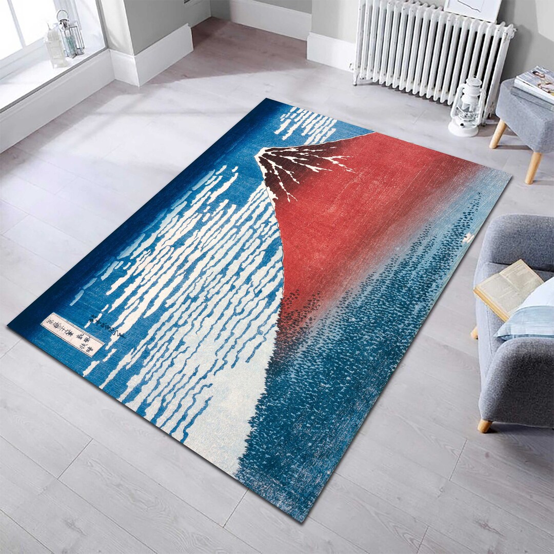 Hokusai Fuji Mountain Rugs,hokusai Fuji Mountain İn Clear Weather ...