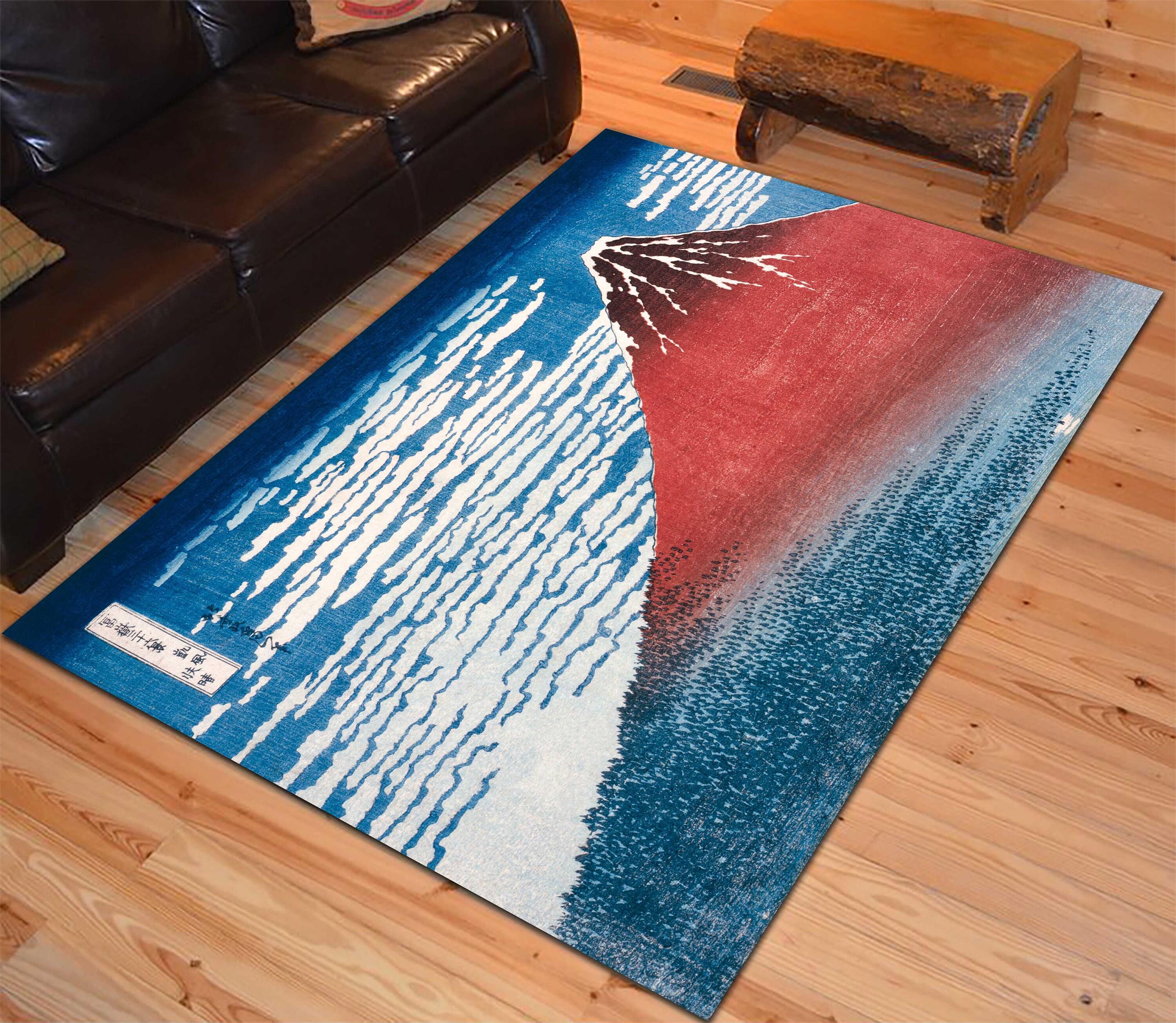 Hokusai Fuji Mountain Rugs,hokusai Fuji Mountain İn Clear Weather ...