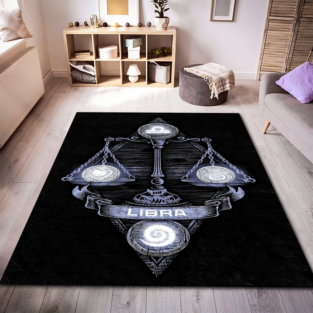 Zodiac Horoscope Libra Rug, Libra Rug, Astrology Rug, Zodiac Rug ...