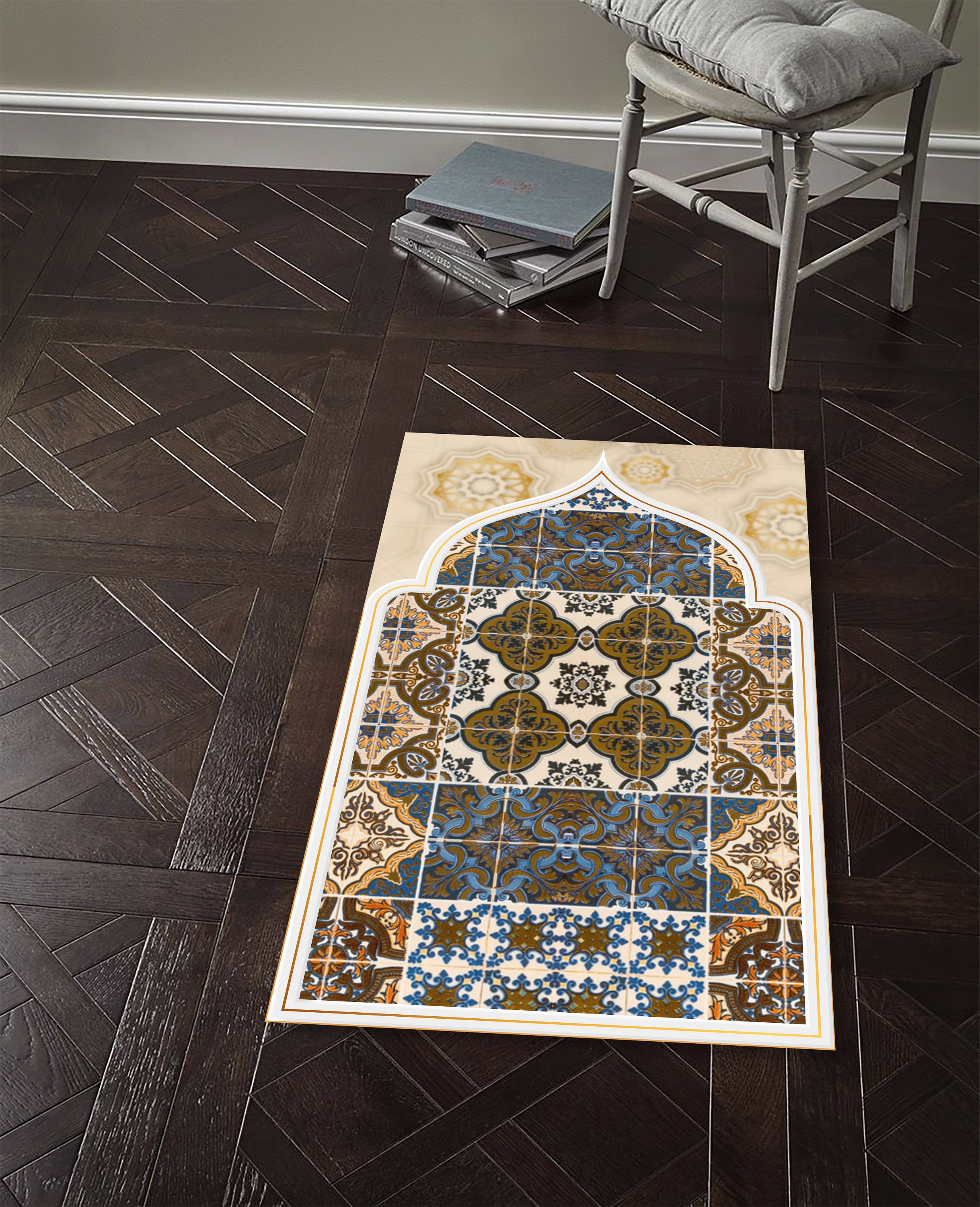 Prayer Rug, Tile Pattern Prayer Rug, Tile Prayer Rug, Prayer Rug Muslim ...