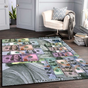 100 Dollar Bill Rug, Money Rug, Dollar Rug, Dollar Bill Rug, Money ...
