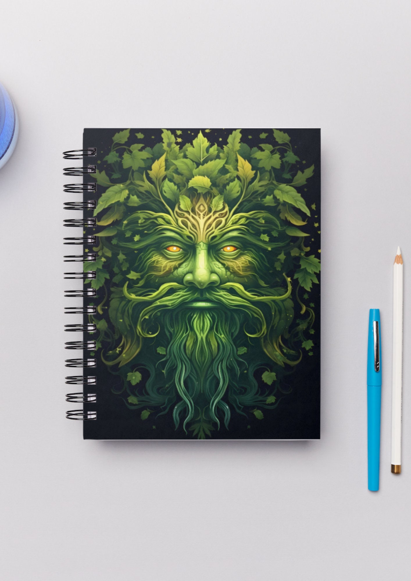 Green Man Poster PNG Pagan Wall Art altar Decorations - Etsy