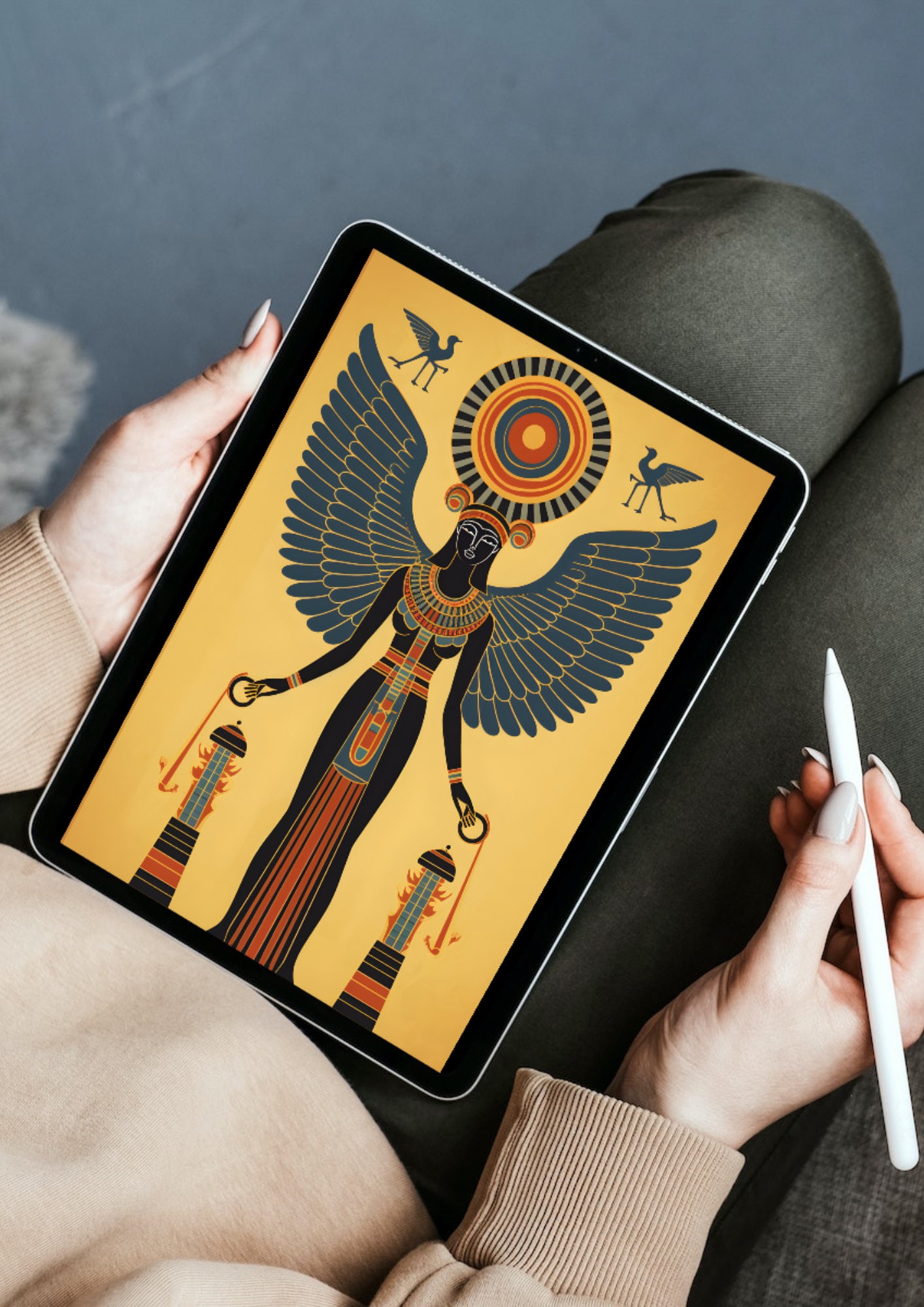 ISIS Isis Print Egyptian Goddess altar Decoration History Style, Book ...