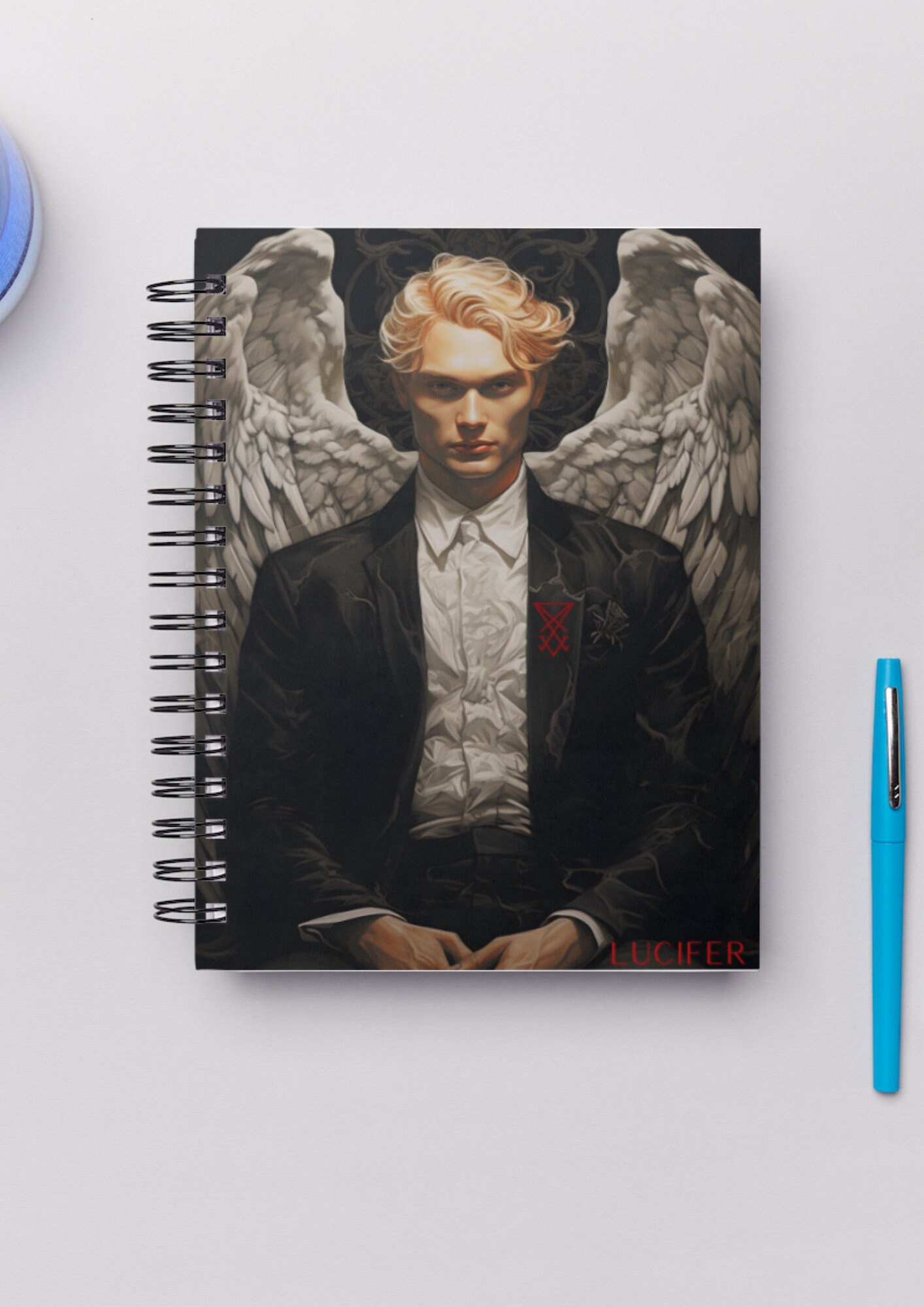 Lucifer the Fallen Angel Print, Occult Poster, Dark Art, Witchy Decor ...