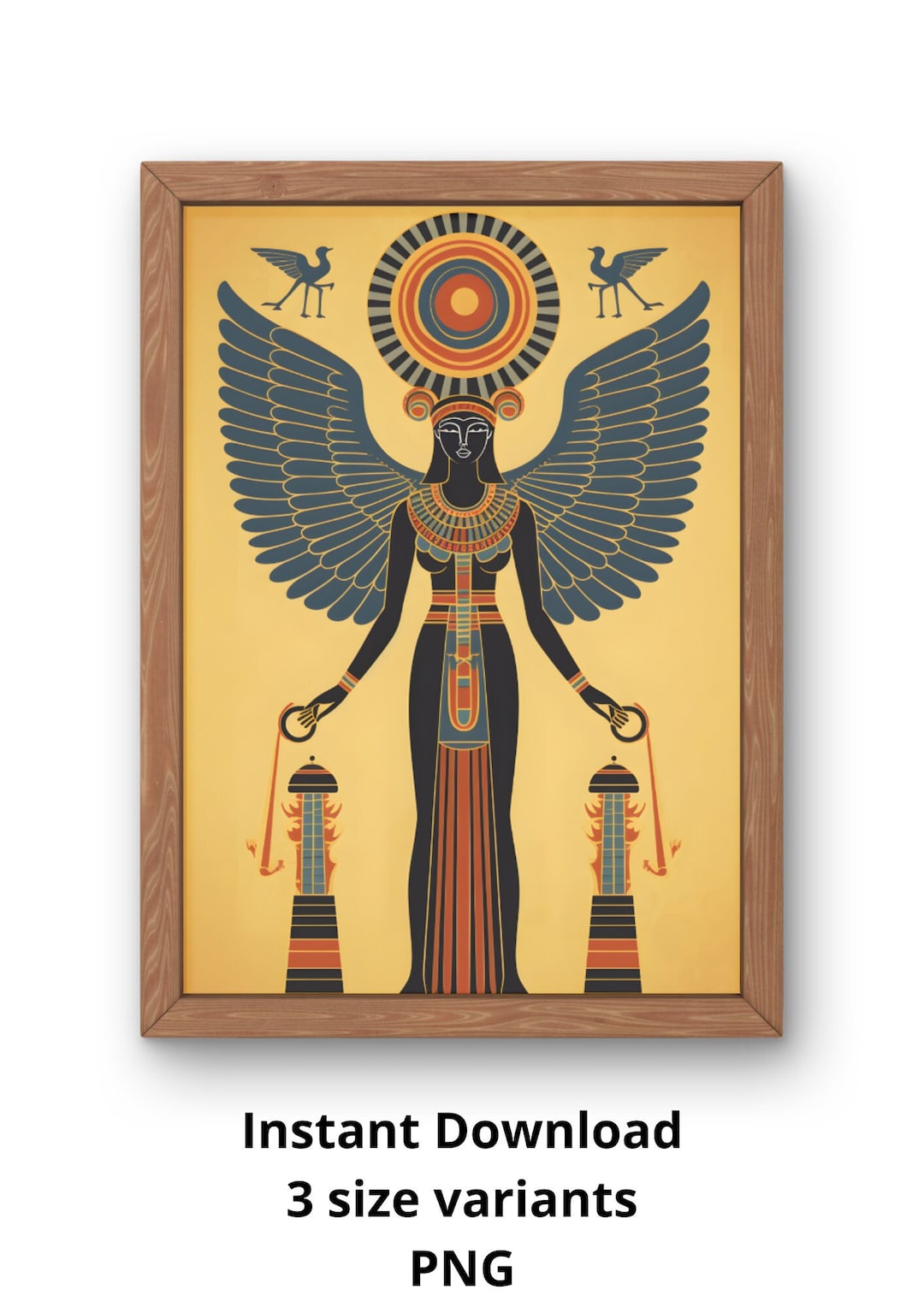 ISIS Isis Print Egyptian Goddess altar Decoration History Style, Book ...