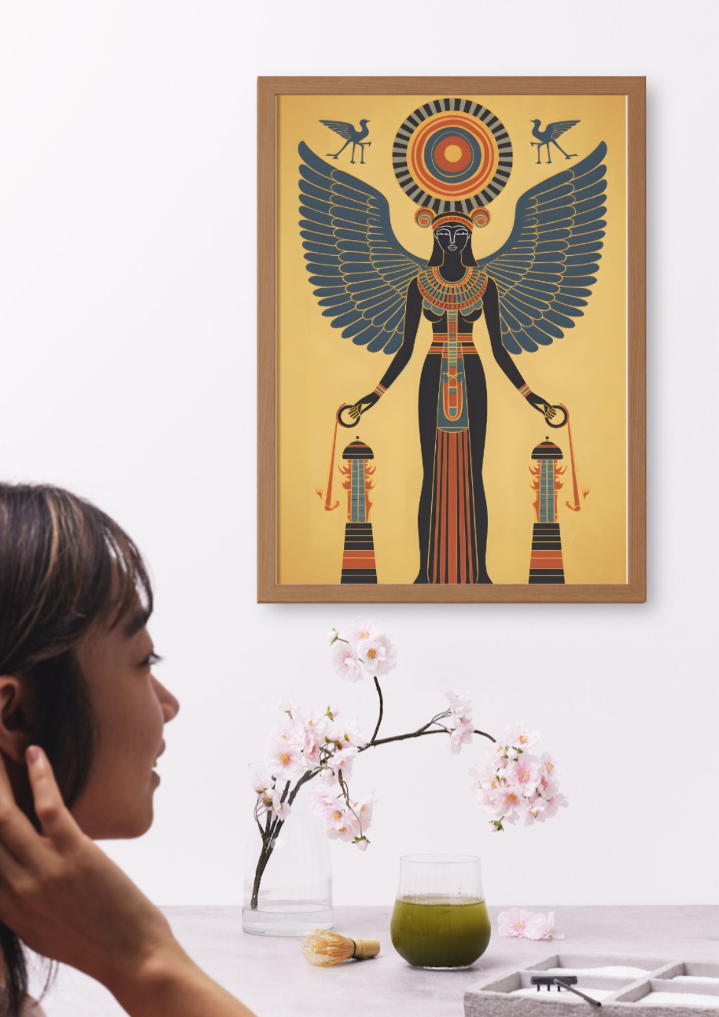 ISIS Isis Print Egyptian Goddess altar Decoration History Style, Book ...