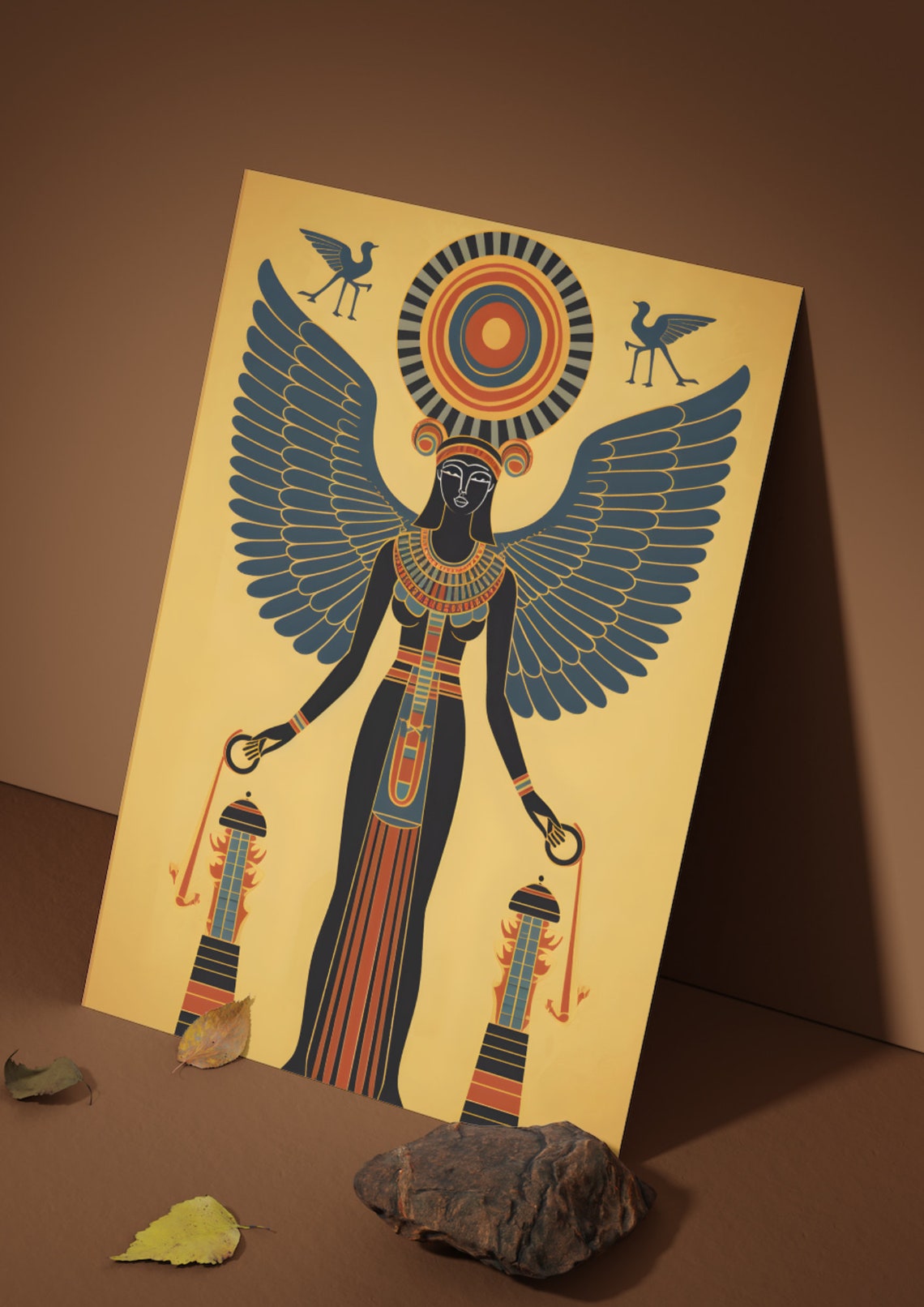 ISIS Isis Print Egyptian Goddess altar Decoration History Style, Book ...