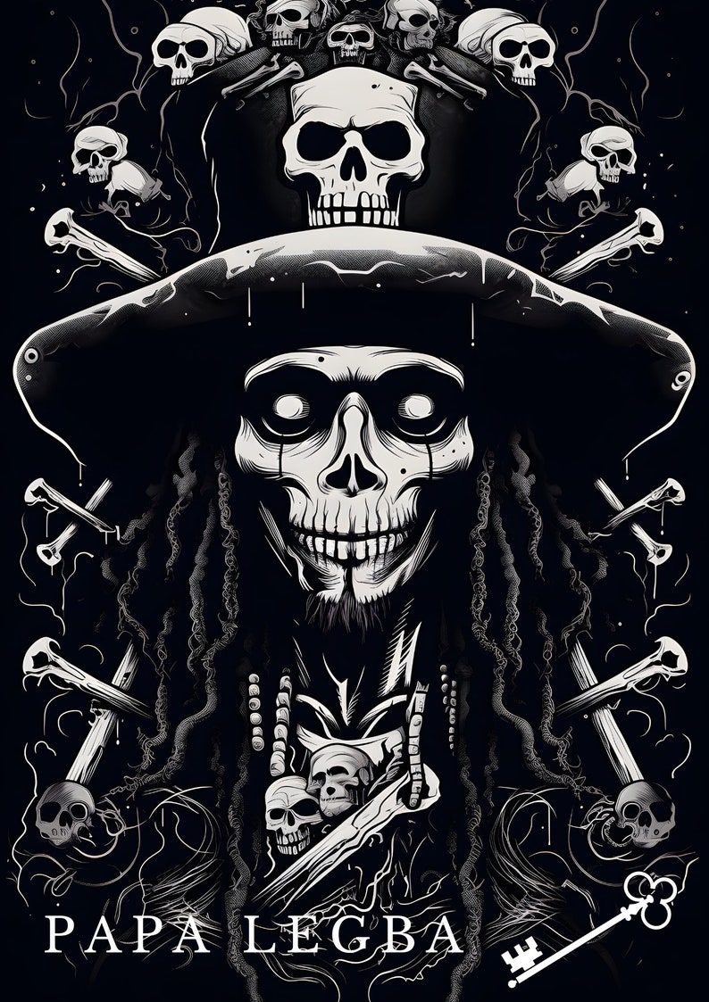 Voodoo Print, Papa Legba, Printable, Witchcraft Print, Book of Shadow ...