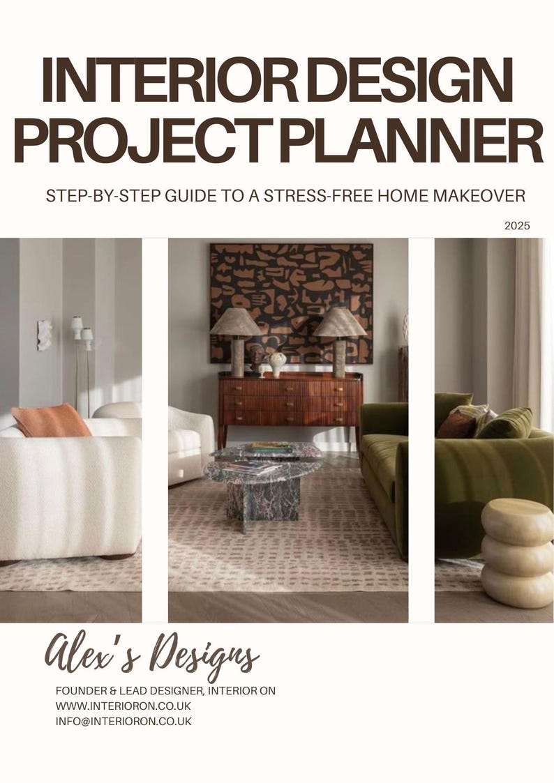 Interior Design Project Planner | Step-by-step Guide to a Stress-free ...