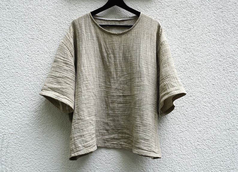 Oversized - Unisex Woven T-shirt Sewing Pattern - Etsy